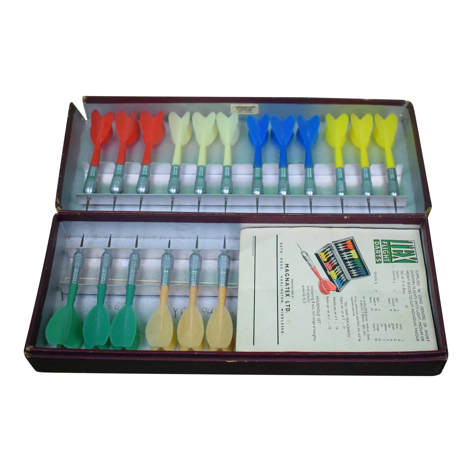 Vintage Abercrombie & Fitch Tex Flight Darts Box | Chairish