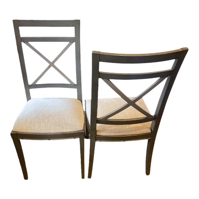 Pair of Grange French Dining Chairs | Chairish