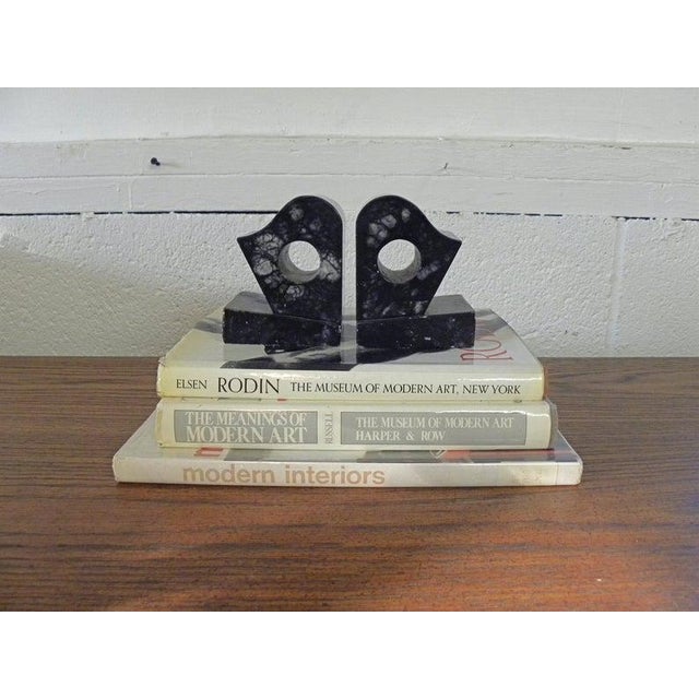 Vintage Contemporary Agate Marble Bookends - Set of 2 | Chairish