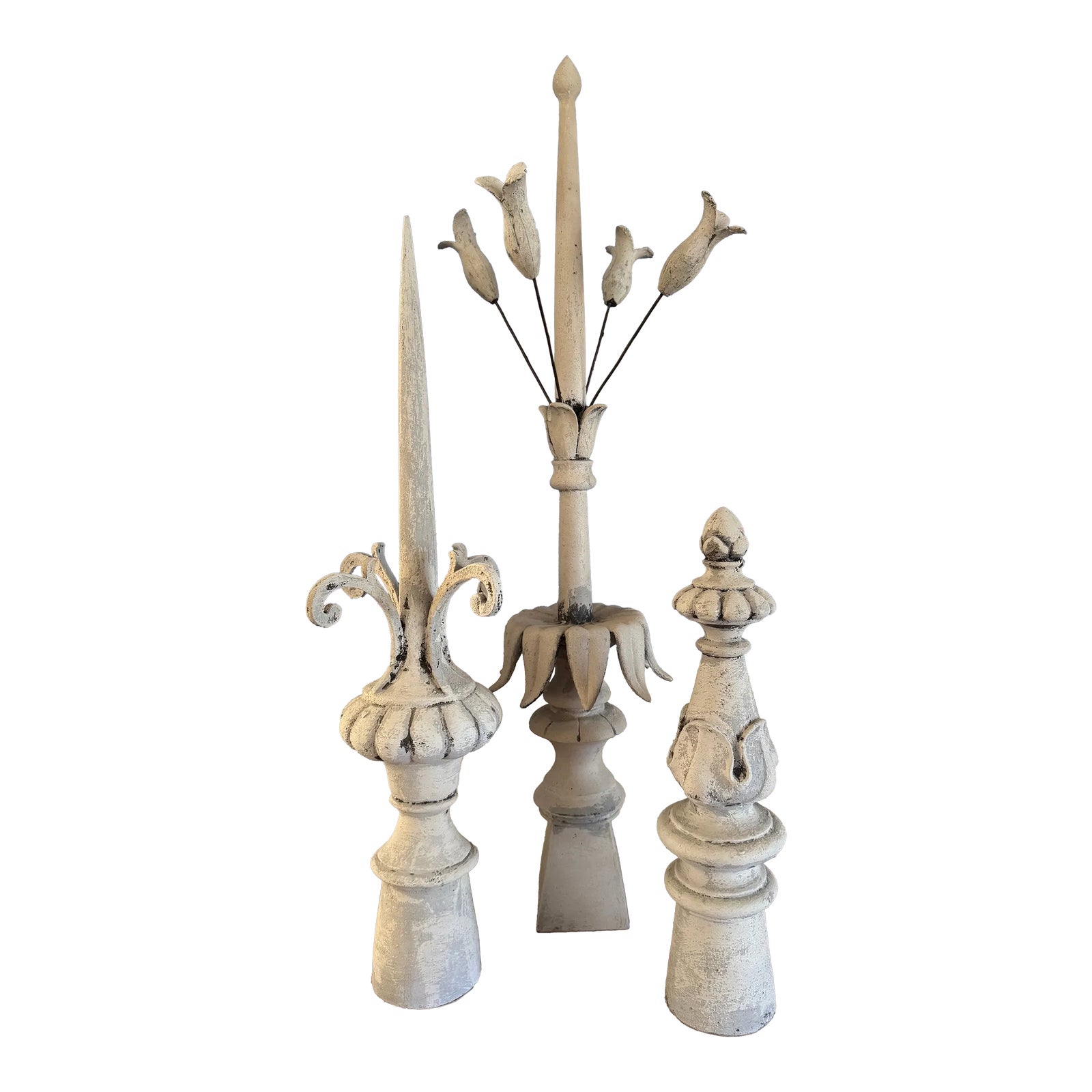 Reproduction French Roof Finials - Set of 3 | Chairish