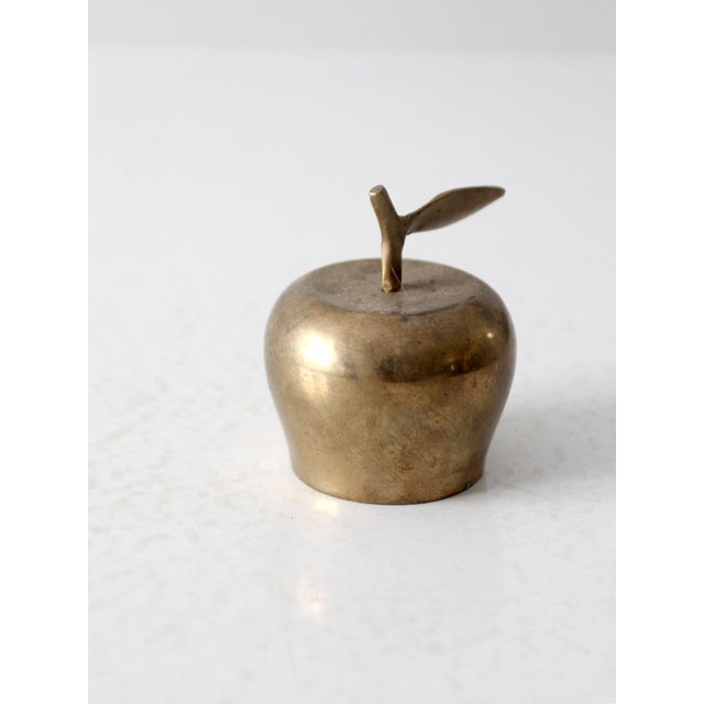 Vintage Brass Apple Bell | Chairish