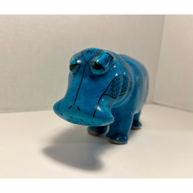 Vintage Metropolitan Museum of Art Mma Blue Ceramic William the Hippo ...