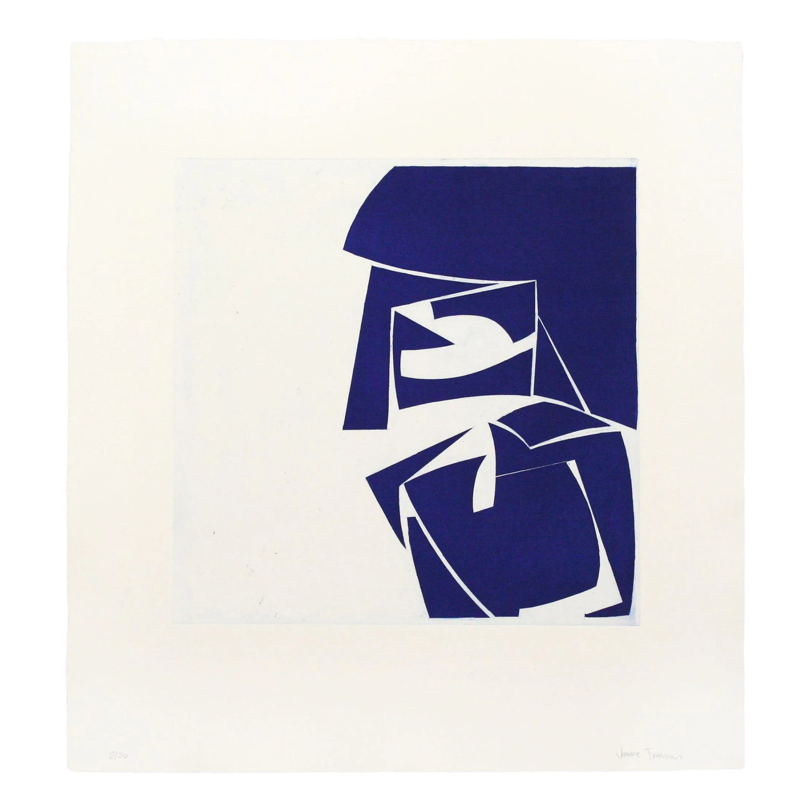 Joanne Freeman "Covers 3 Ultramarine" Print | Chairish