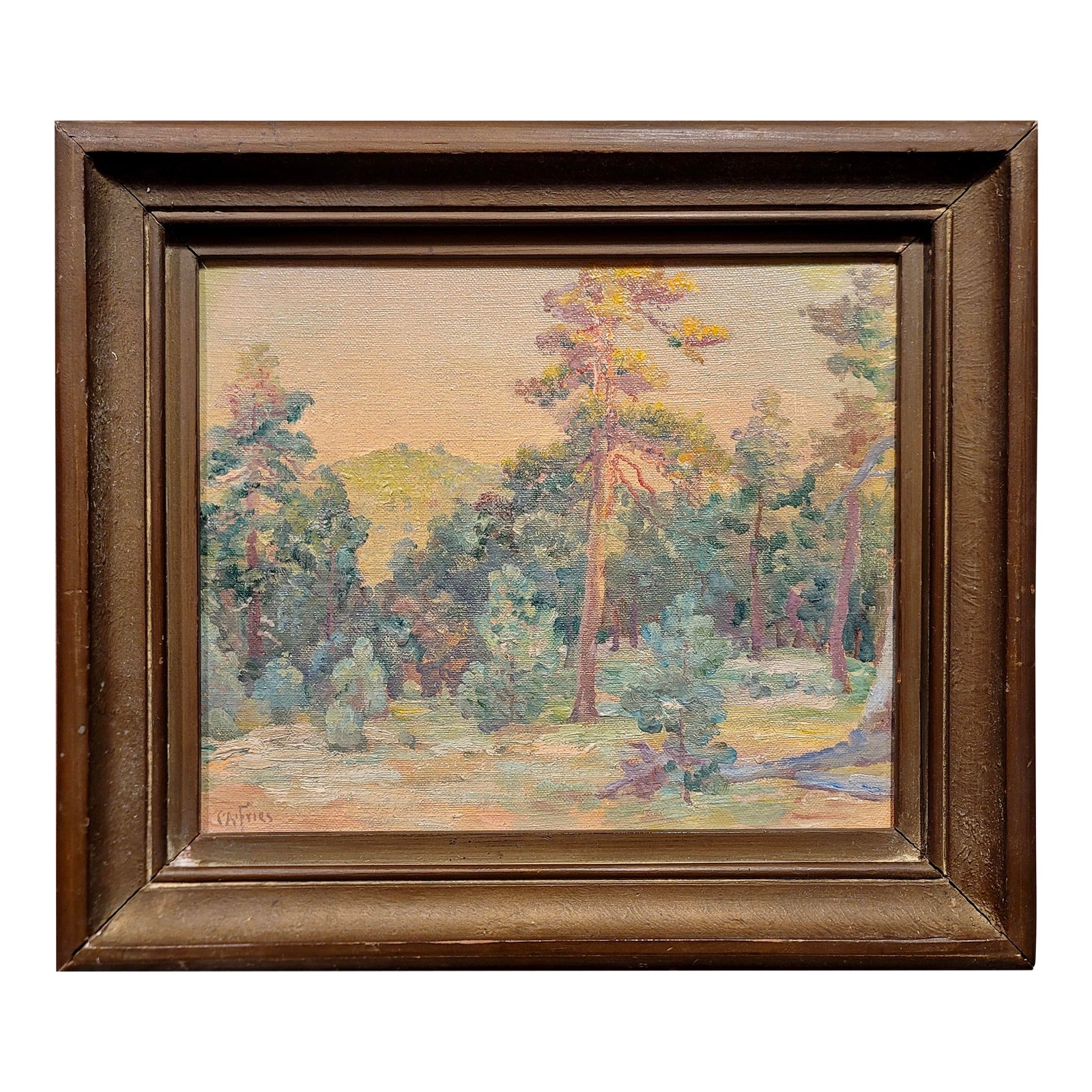 Charles Fries -Laguna Mountains Landscape - c.1910 Impressionist Oil ...