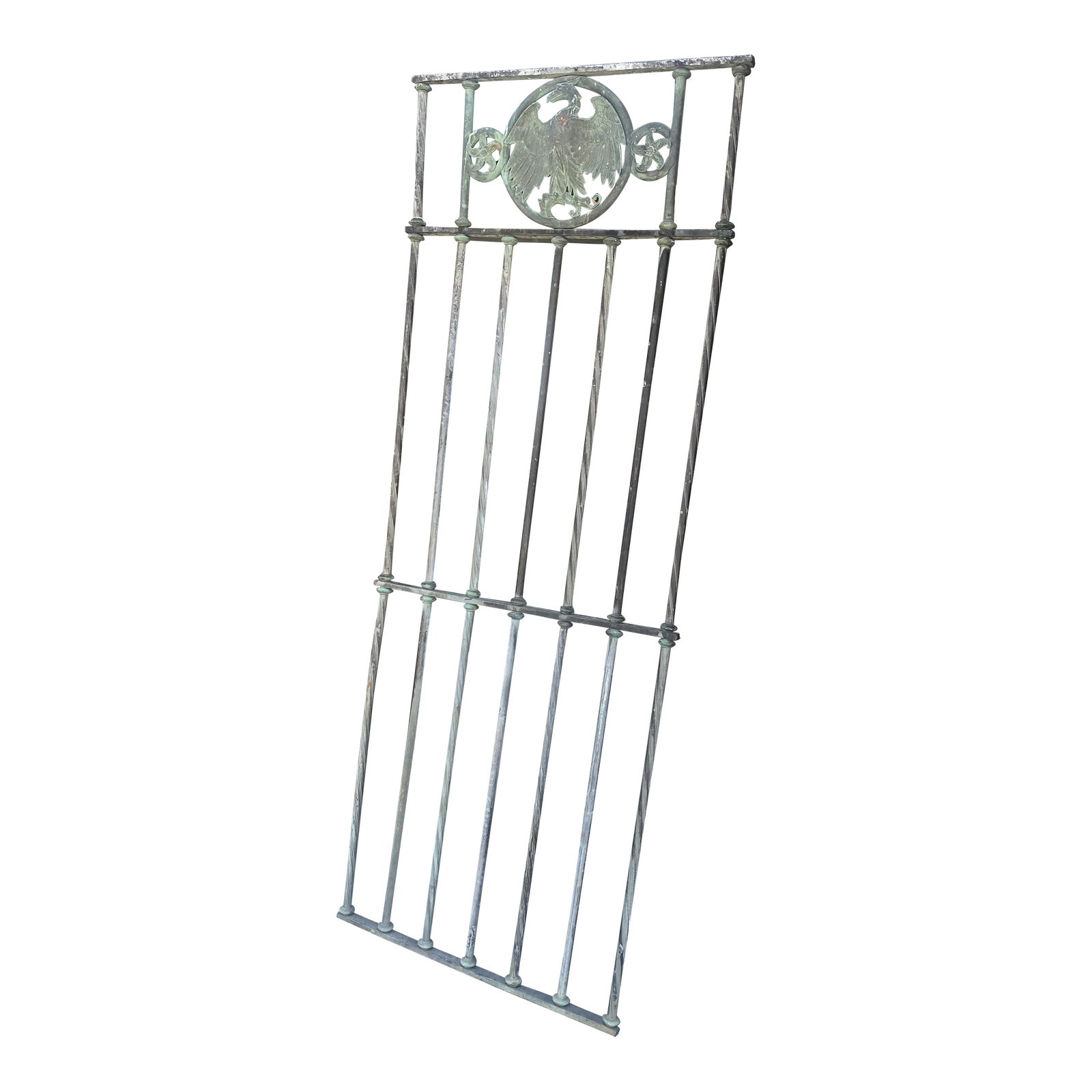 1920s Colonial Single Gate With Giant Bird and Starfish | Chairish
