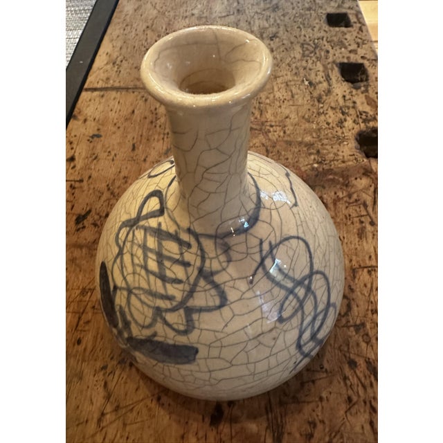 Mid 19th Century Japanese Edo Period Fishing Boat Saki Bottle | Chairish