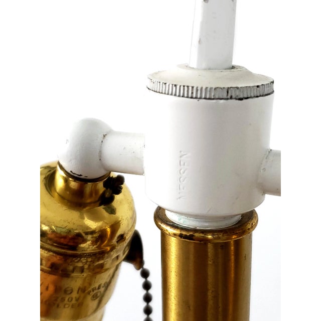 1960s Nessen Studios Marble and Brass Table Lamp Designed by Walter Von ...