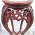 1940s Chinese Hand Carved Rosewood Marble Top Lotus Pedestal Plant ...