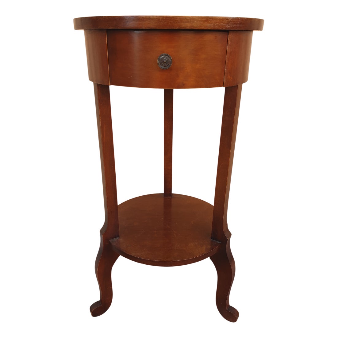 Vintage Round Mahogany Table | Chairish
