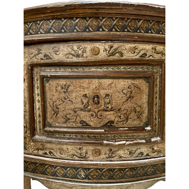 Italian Venetian Corner Cabinet | Chairish