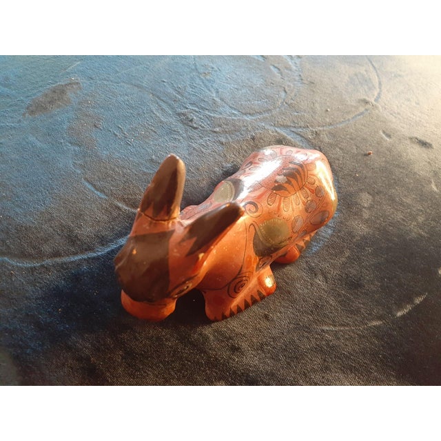 1980s Tonala Mexican Folk Art Jesus Medrano-Barro Brunido Style Donkey ...
