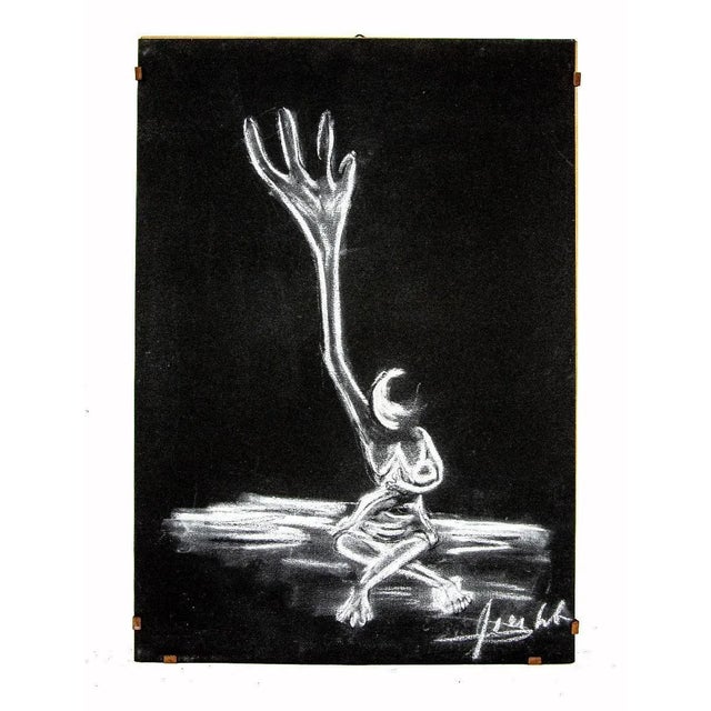 Figure - Drawing - 1970s | Chairish