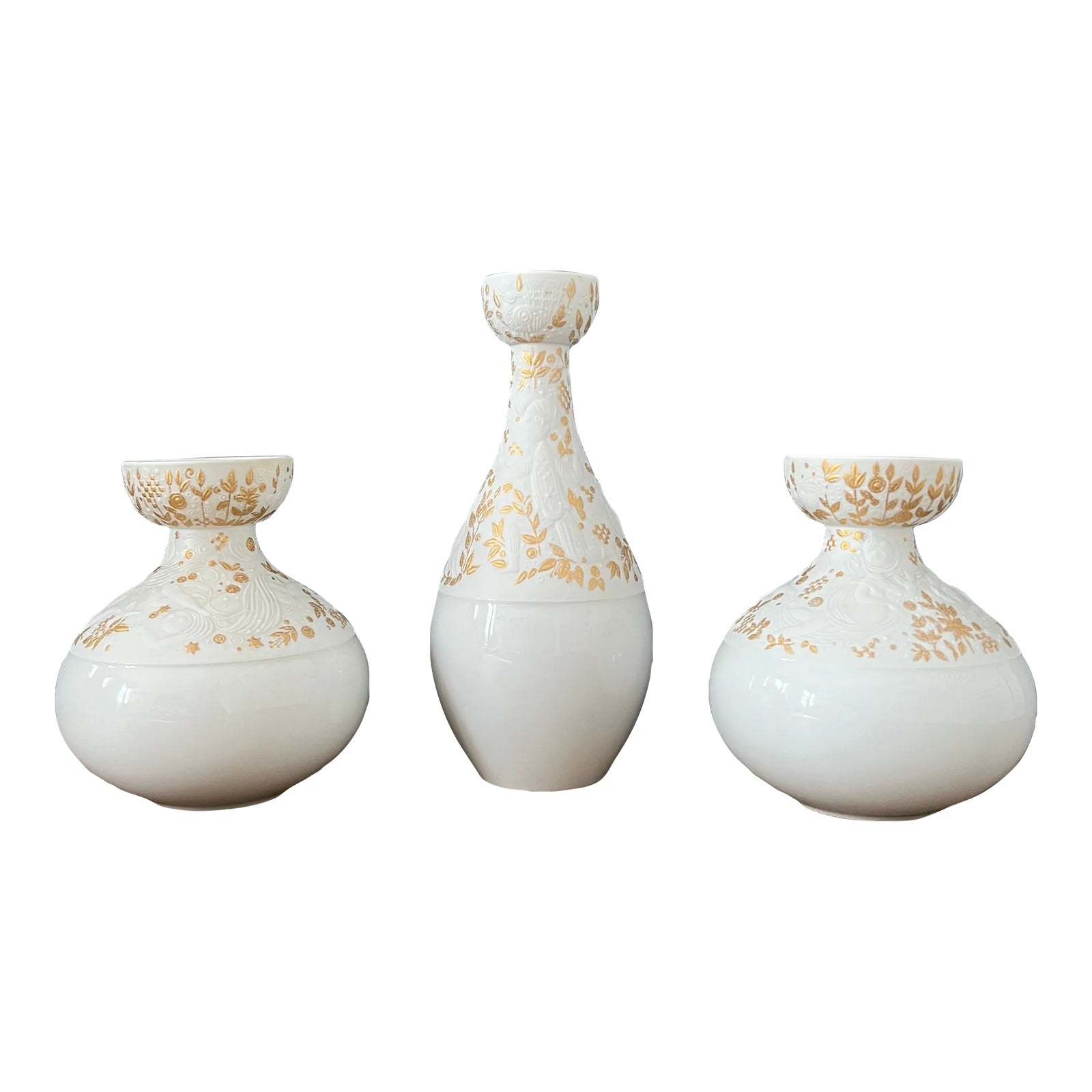 1960s Rosenthal Designer Vase Collection - Set of 3 | Chairish
