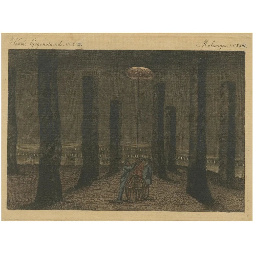 The Salt Mine of Northwich, 1798, Lithograph | Chairish