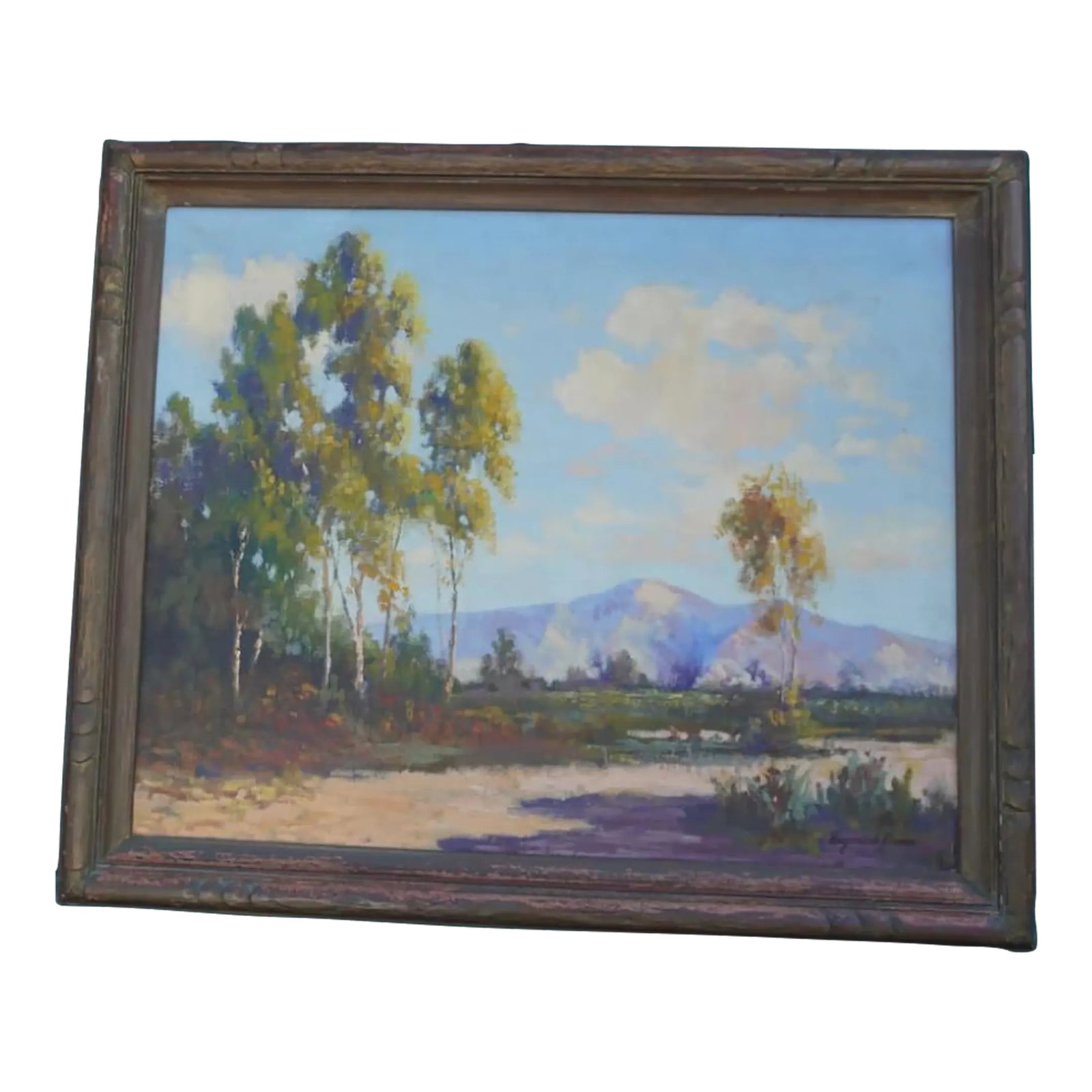 Adelbert Raymond Drew Mountain Landscape c.1930s, Oil on Canvas | Chairish