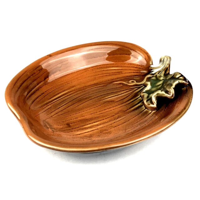Mid-Century Modern Autumn Trinket Plates - Set of 2 | Chairish