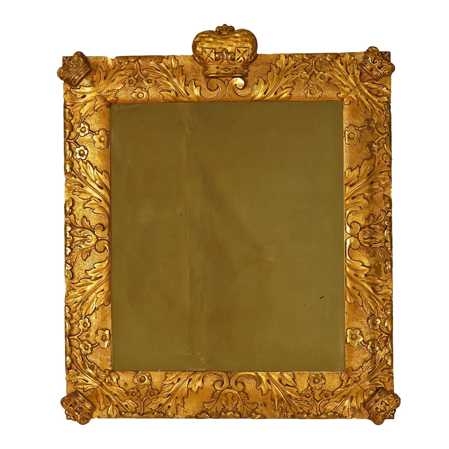 19th Century Northern European Mirror With Crowns | Chairish