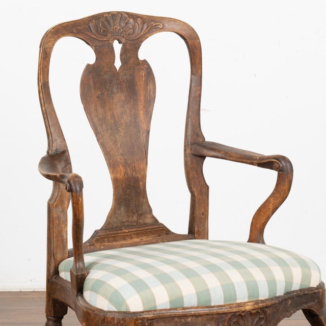 French Rococo Oak Armchair, Circa 1820-40 | Chairish