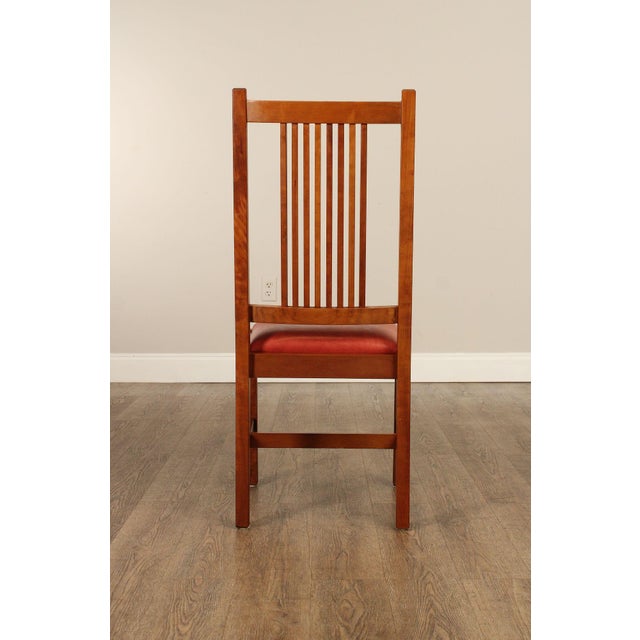 Stickley Mission Collection Set of Four Cherry Spindle Dining Chairs ...