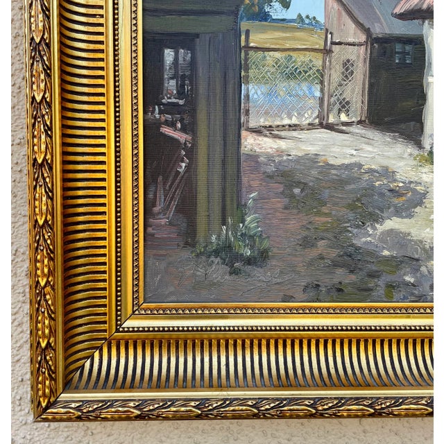 Farmhouse Oil Painting by Gustav P. Rimmer (1904 - 1966) | Chairish