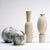 Elevated Decorative Vase in Cream | Chairish