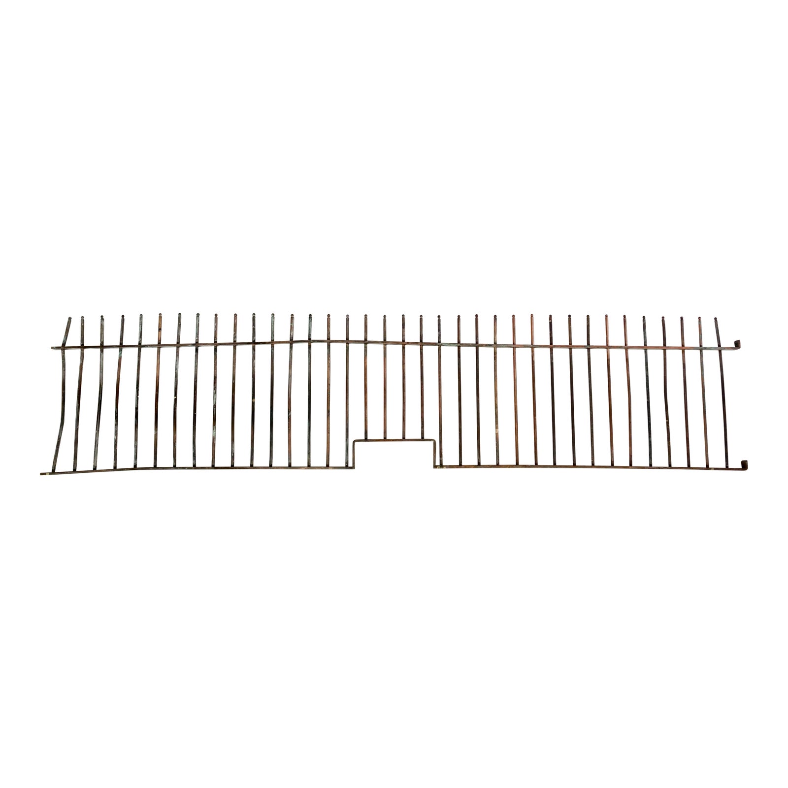 Vintage Solid Copper Bank Teller Rail | Chairish