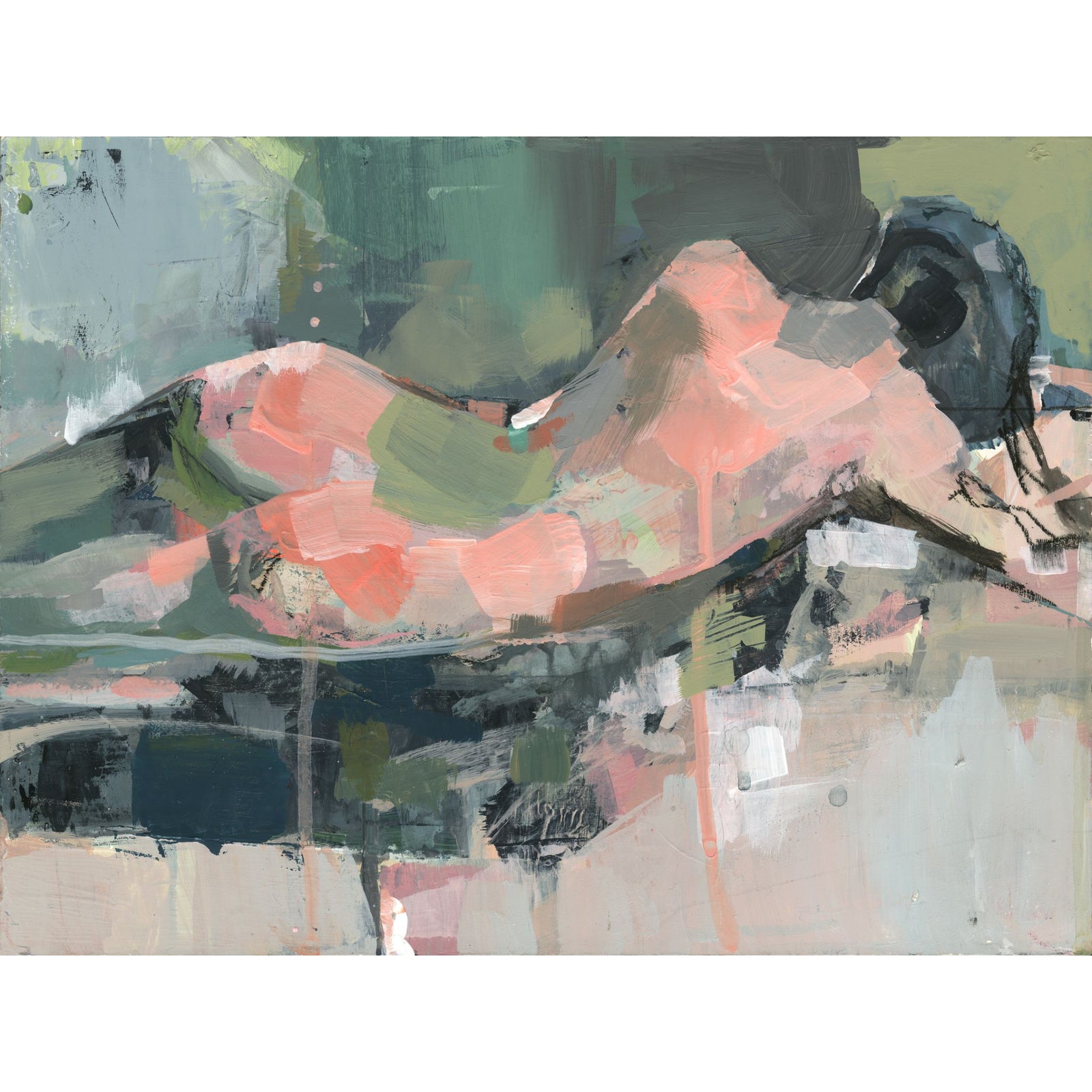 “Samara” Contemporary Abstract Figure Giclee Print by Donna Weathers ...