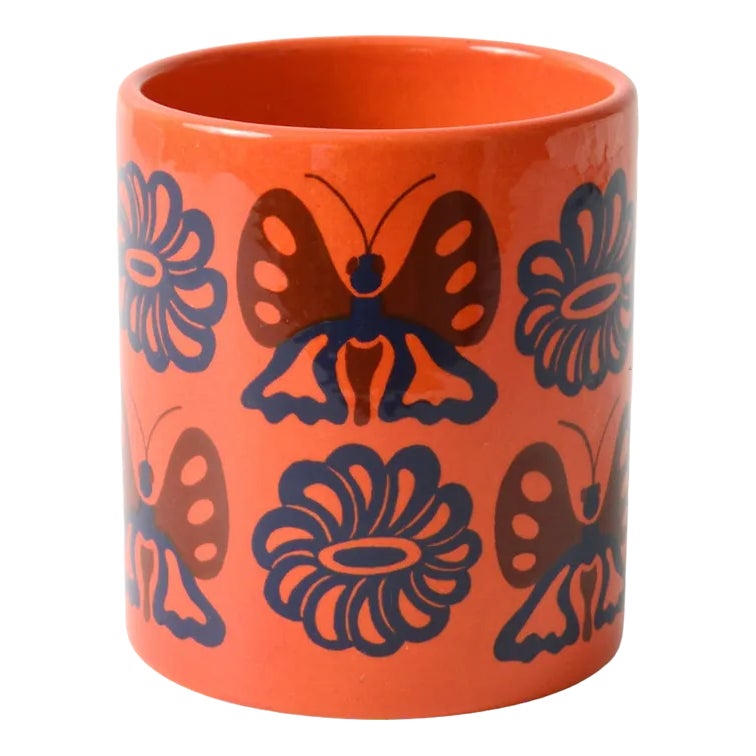 Vintage Orange Ceramic Mug from Waechtersbach, 1970s | Chairish