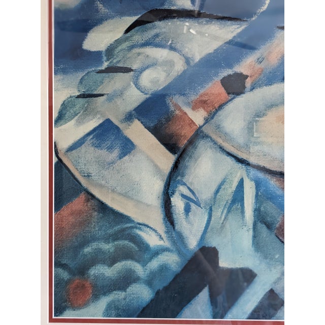 Original Abstract Expressionism Pastel Painting, Framed | Chairish