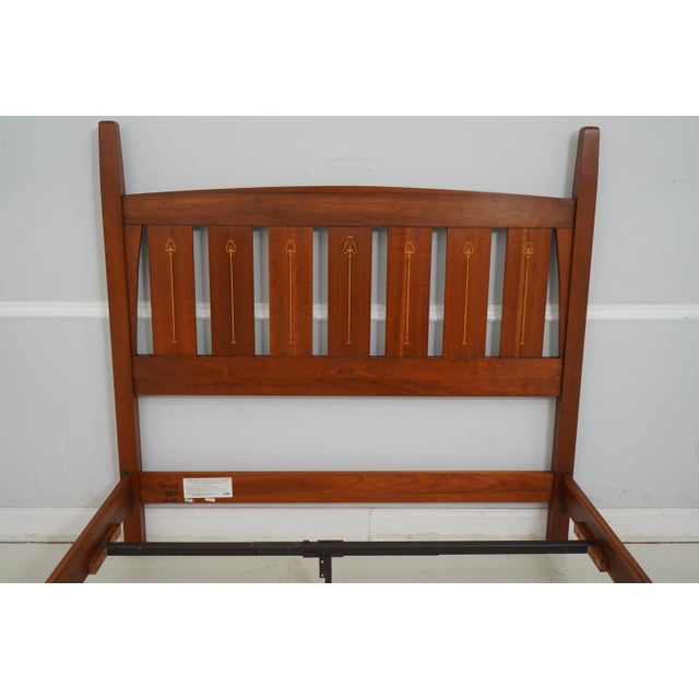 Stickley Queen Size Cherry Harvey Ellis Bed | Chairish