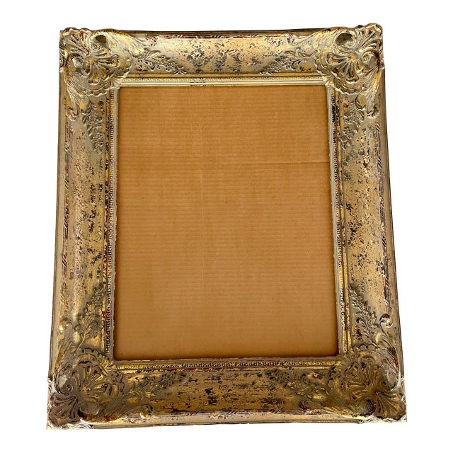 Antique French Gilded Gesso Gold Frame | Chairish