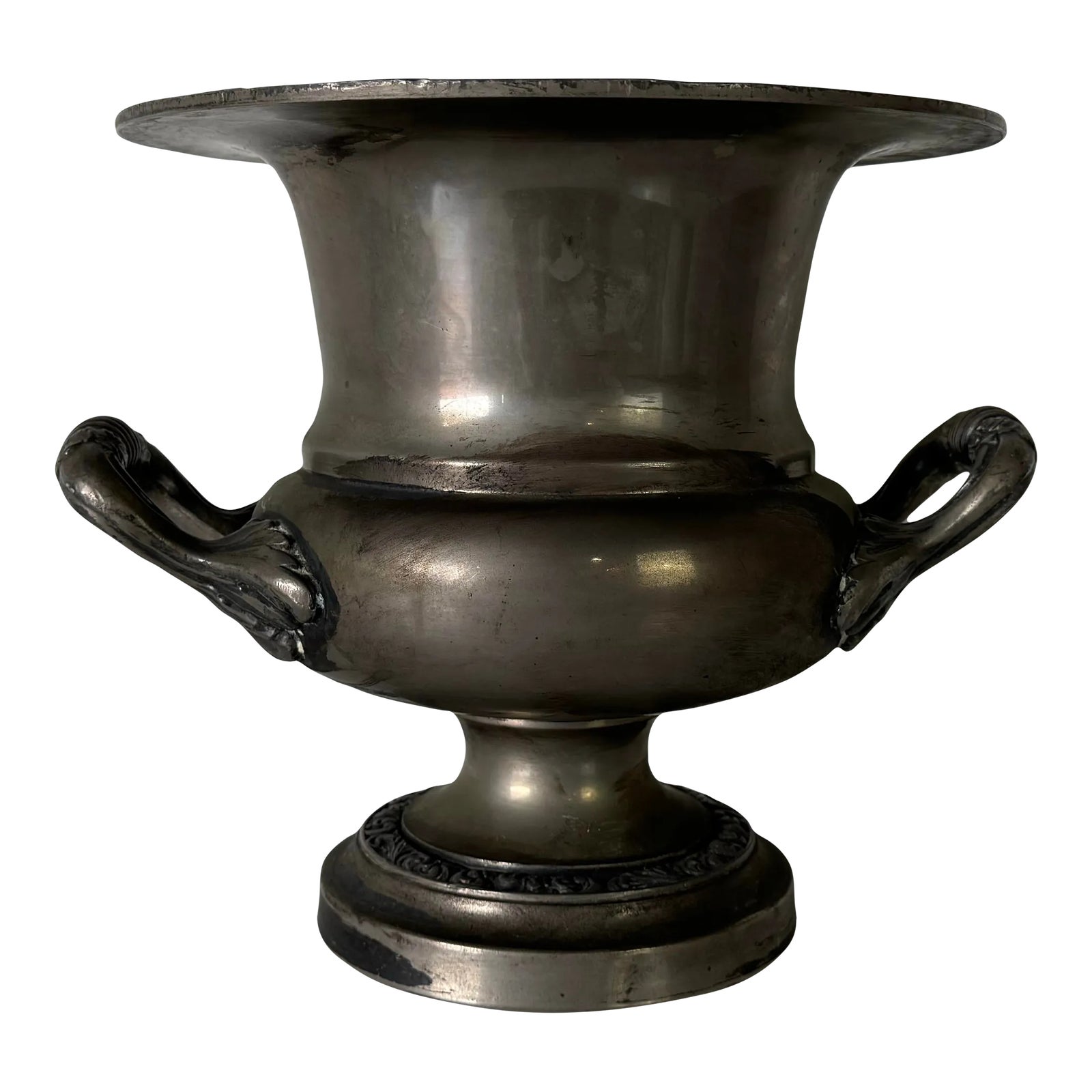 Hollywood Regency Silver Plate Urn - Shaped Champagne Bucket | Chairish