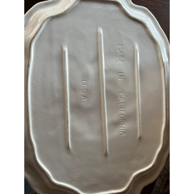 Vintage Mid Century Embossed Turkey Platter Made in Japan | Chairish