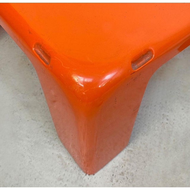 Space Age Italian Orange Plastic 4 Gatti Table by Mario Bellini for B&b ...