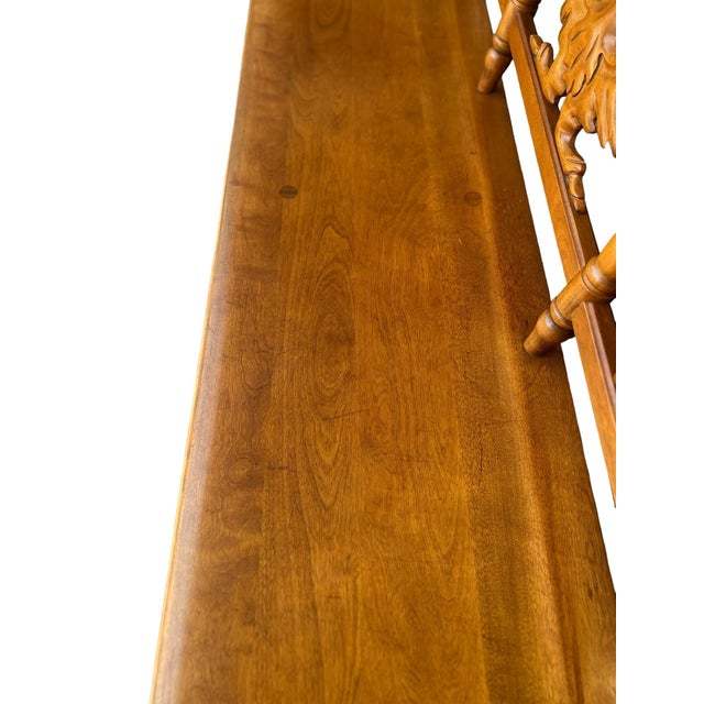 Mid 20th Century Vintage, Cushman Colonial, Solid Maple, Deacon's Bench ...