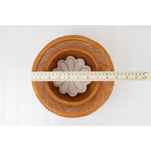 Mid 20th Century Vintage Pair of Nesting Baskets From China With a ...