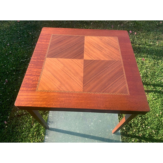 1930s Castlewood Deluxe Art Deco Folding Card Table. | Chairish