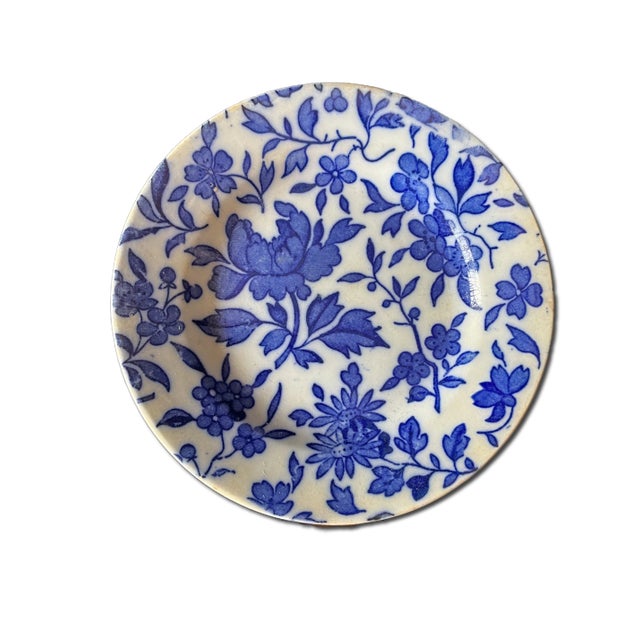 Antique Mintons Accent Plate 1879 "Blue Dorset" Pattern | Chairish