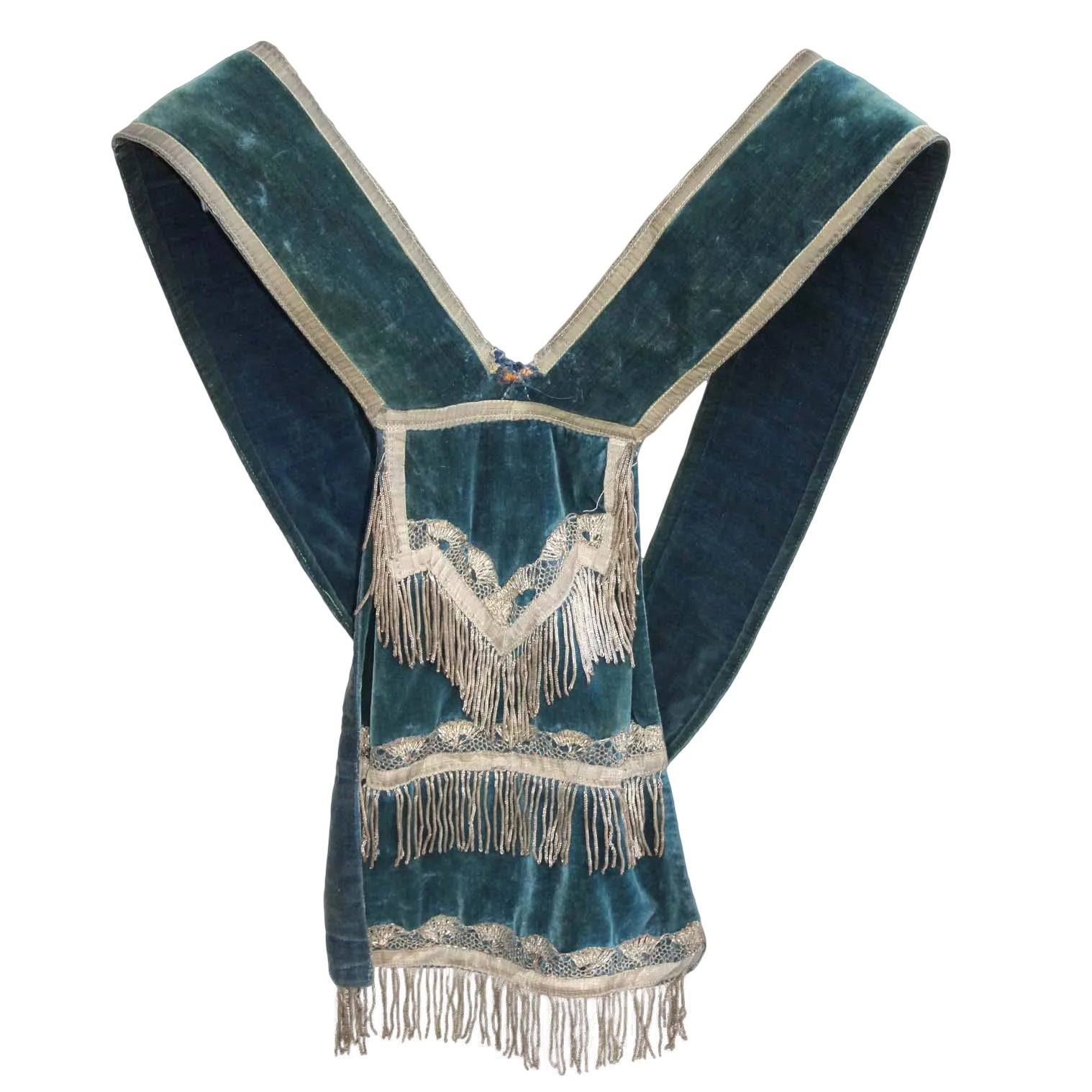 Antique Fraternal Sash Velvet Silk & Gold | Chairish