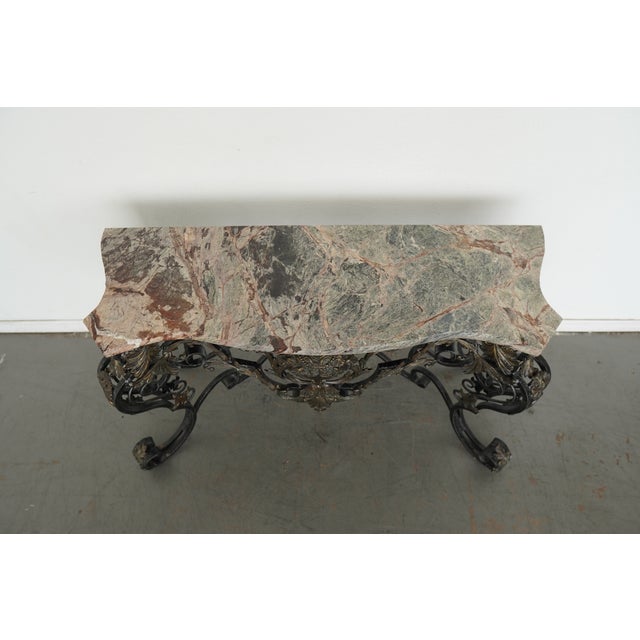 Vintage Neoclassical Console Table Attributed to Maitland-Smith | Chairish
