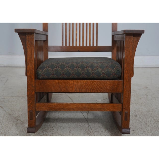 Stickley Prairie Style Mission Oak Rocker | Chairish