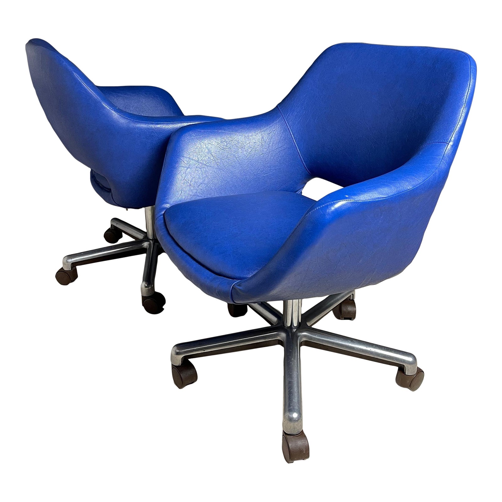 1980s Mid-Century Office Desk Chairs Stol Kamnik Yugoslavia Set of 2 ...