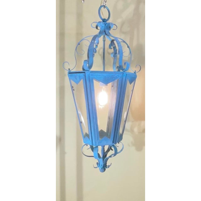 Large One of a Kind Solid Copper & Brass Verdigris Patina Lantern ...