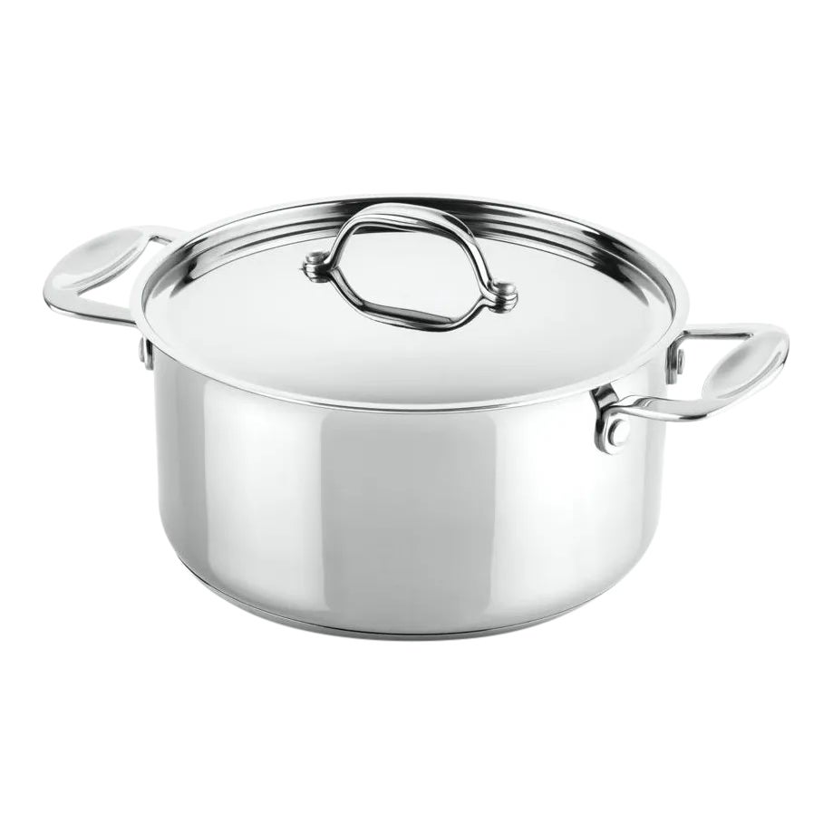 Mepra Glamour Stone 8" Casserole Pan 2 Handles With Lid | Chairish