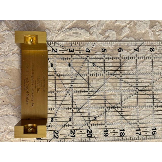 Vintage Brushed Brass Tiffany & Co. Swing Desk Clock With Swiveling ...