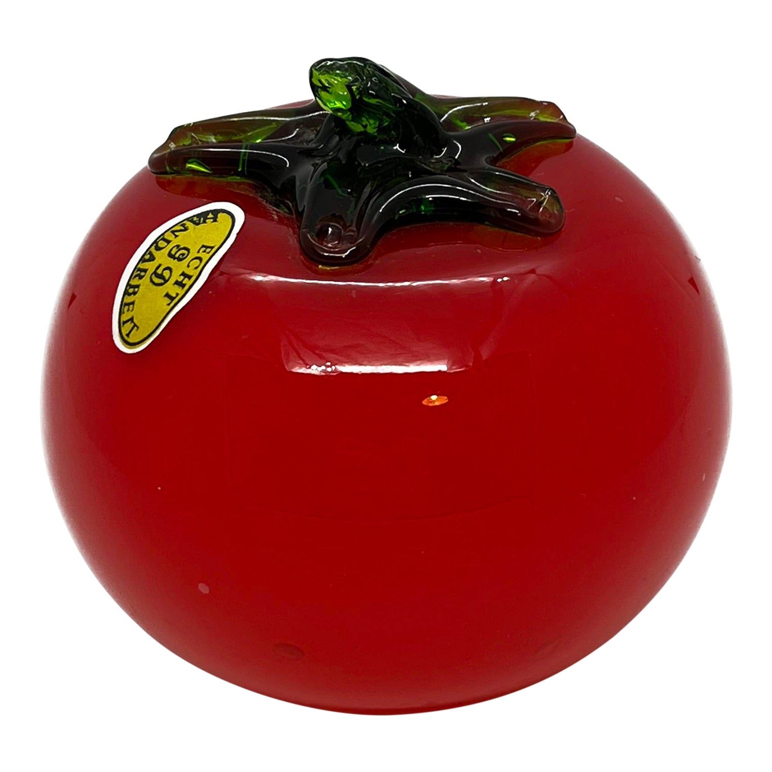Murano-Style Vintage Glass Tomato, German 1970s | Chairish