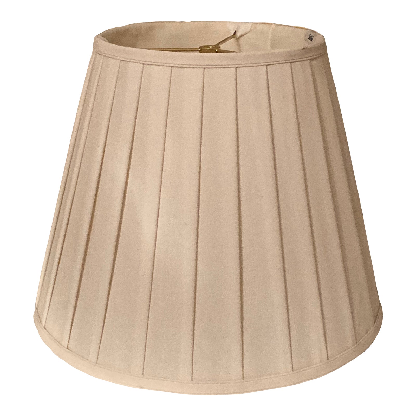 Large Stiffel Silk Pleated Lamp Shade | Chairish