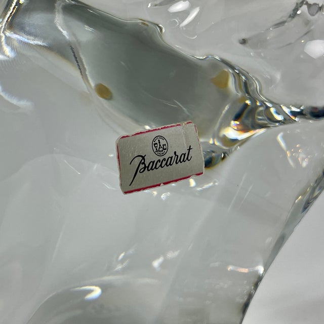 Late 20th Century Large Signed Baccarat France Crystal Horse Head ...