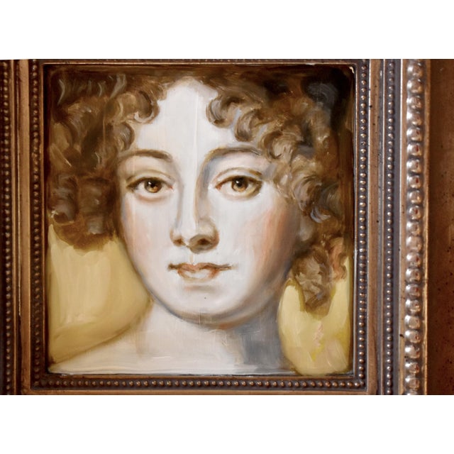 Portrait of a Lady in a Bronzed Frame by Susannah Carson | Chairish