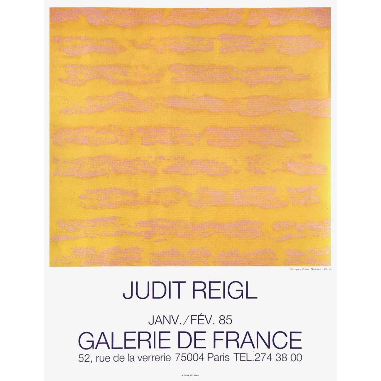 1985 Judit Reigl Galerie De France Poster | Chairish